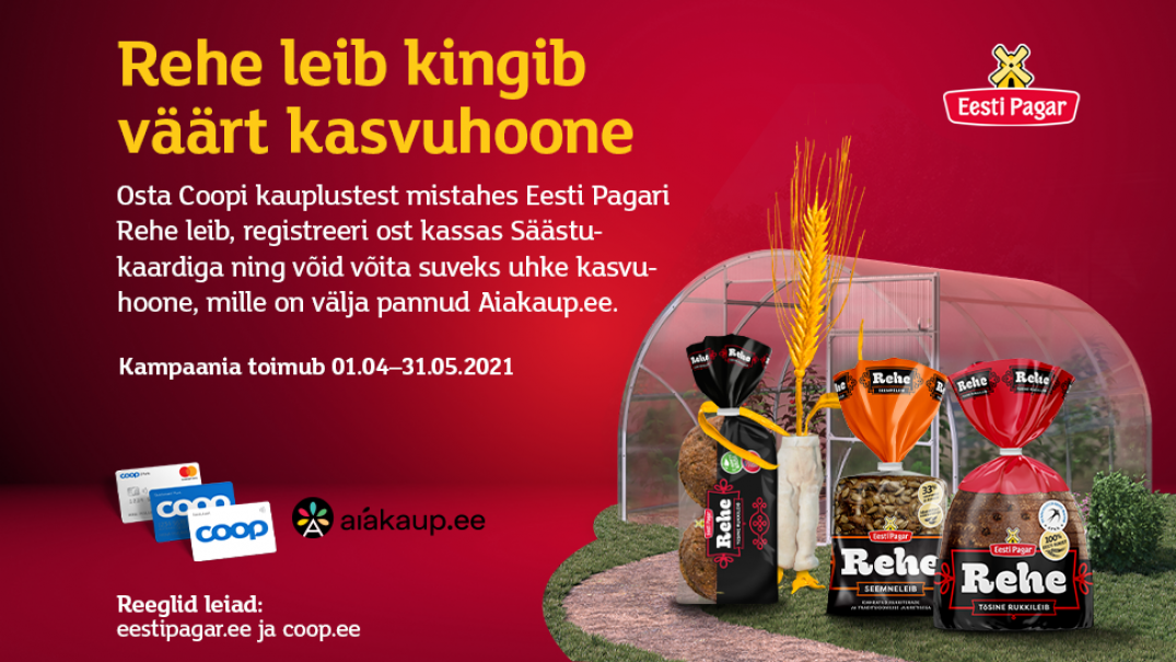 VÕITJA ON SELGUNUD! Eesti Pagar Rehe kampaania 01.04-31.05 | Coop